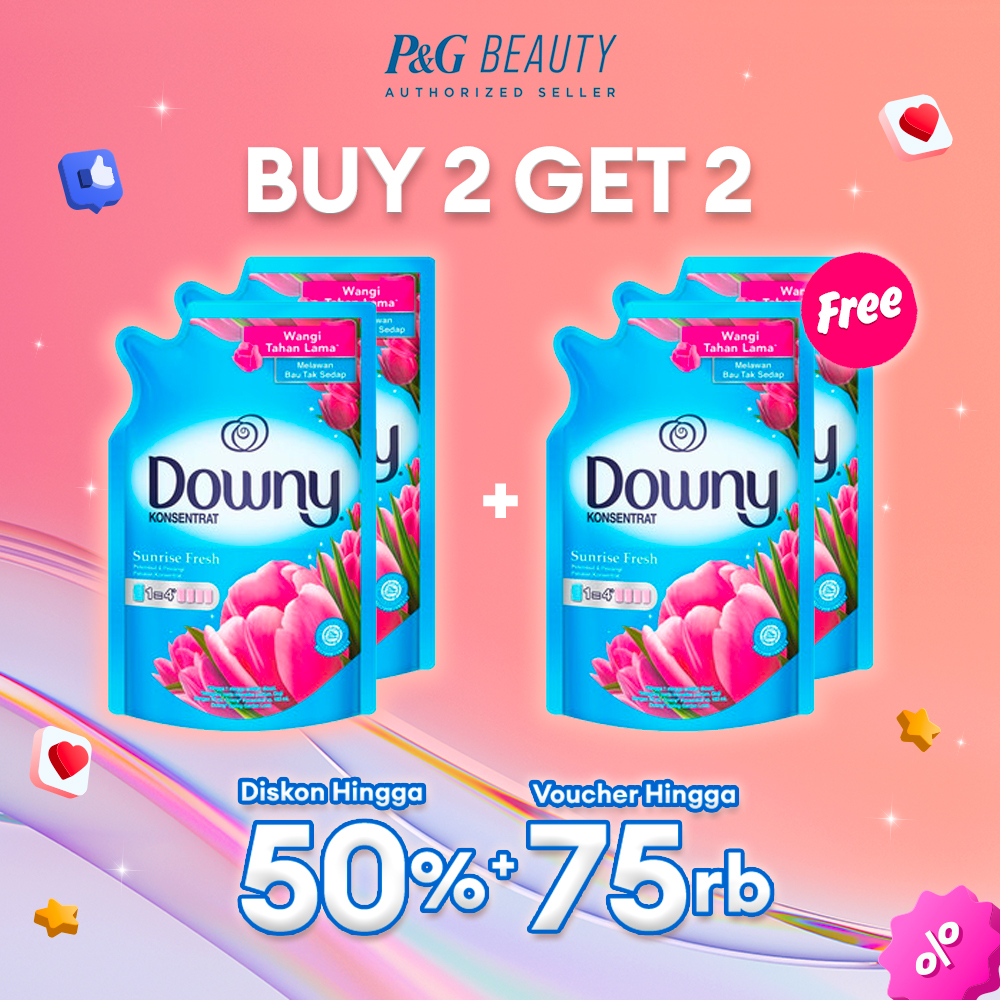 Jual Downy Sunrise Fresh Pewangi dan Softener Refill 700ml - Isi 4 ...