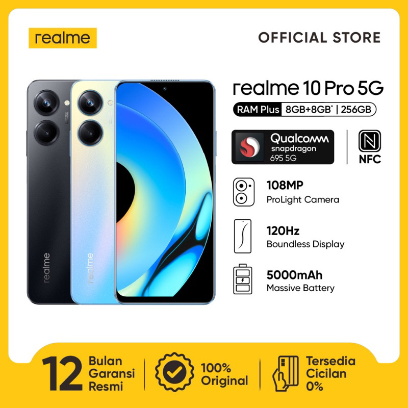 Jual REALME 10 PRO (5g) RAM 8/256gb DAN RAM 8/128gb! 100% BARU DAN BERGARANSI RESMI 1th | Shopee ...