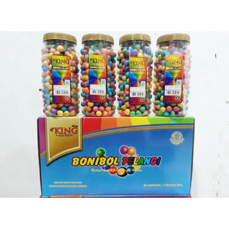 Jual 1 Kotak D'KING Bonibol Cokelat & Combi & Pelangi & Balado ...