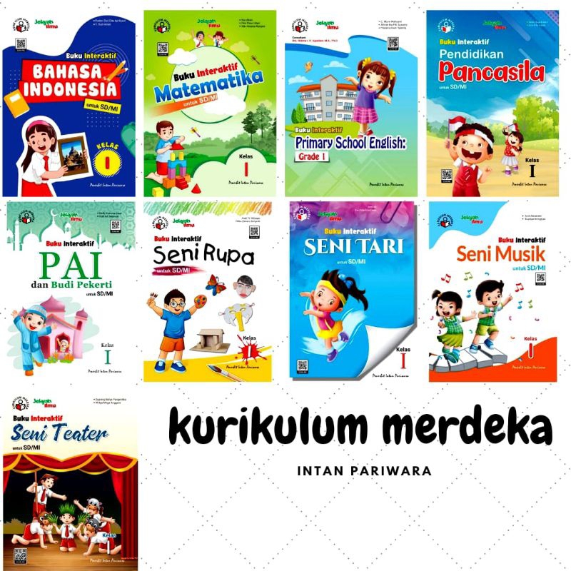 Jual Intan Pariwara Buku Pelajaran Kelas 1 Sd Kurikulum Merdeka