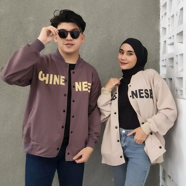 Jual (isi 2 pcs) Jaket couple pasangan terbaru / jaket varsity Baseball ...