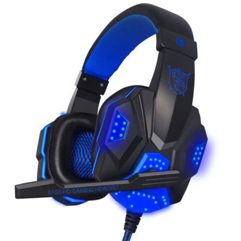 Jual Headset Gaming Pro Blue Black | Shopee Indonesia