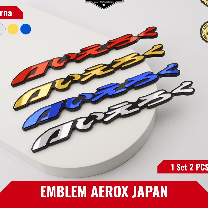 Jual EMBLEM AEROX JAPAN KANJI EMBLEM MOTOR AEROX BUKAN STIKER ATAU ...
