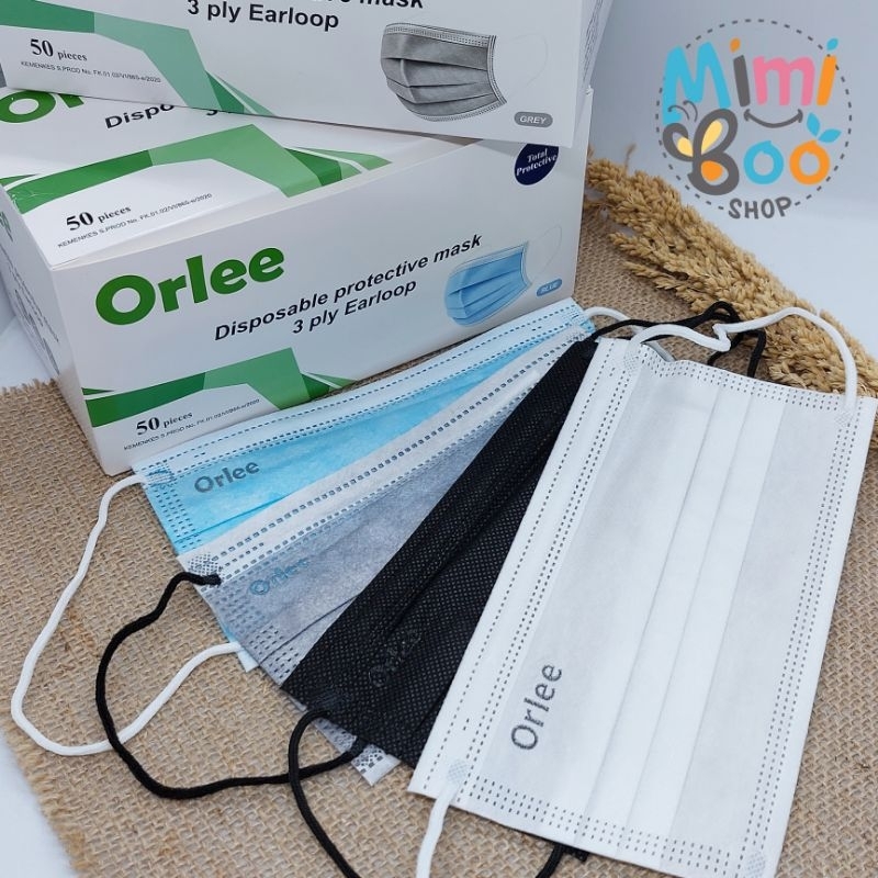 Jual Masker Orlee 3ply (isi 50pcs) | Shopee Indonesia