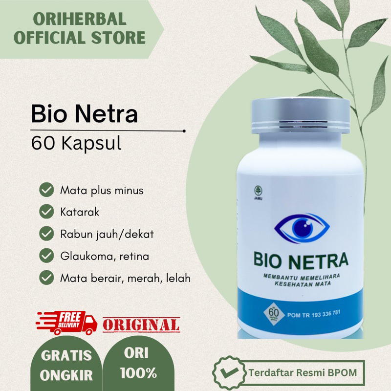Jual [FREE MINIGOLD] BIO NETRA ASLI OFFICIAL ORIGINAL OBAT MATA HERBAL ...