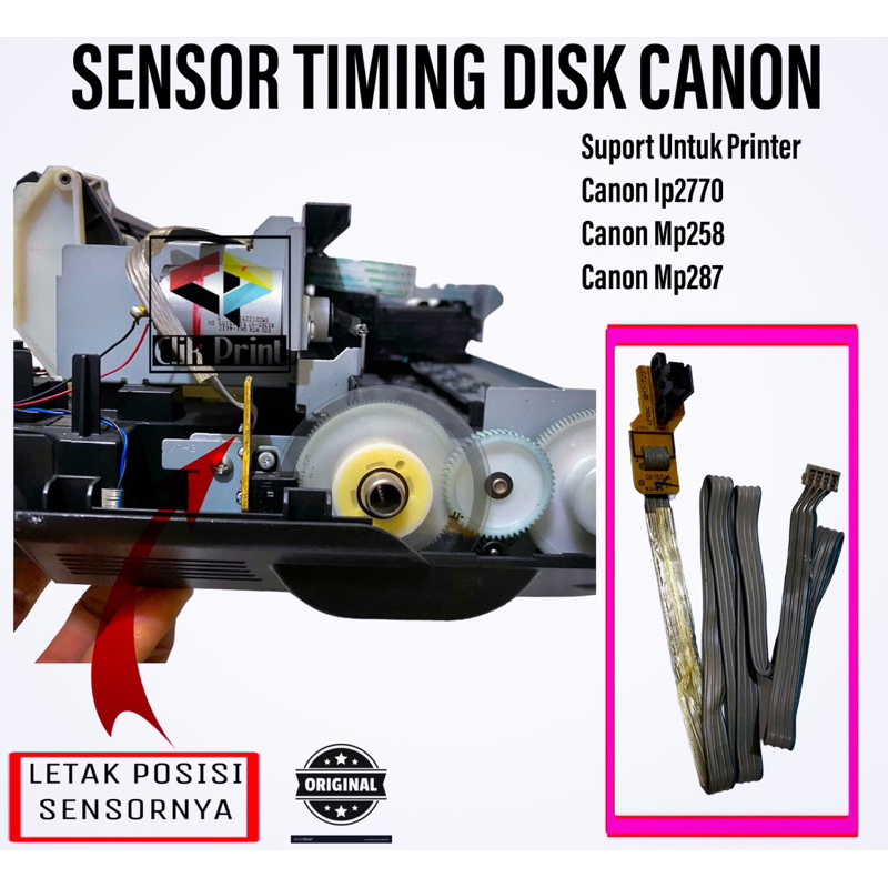 Jual Sensor Timing Disk Pembaca Sensor Encoder bulat Printer Canon IP ...