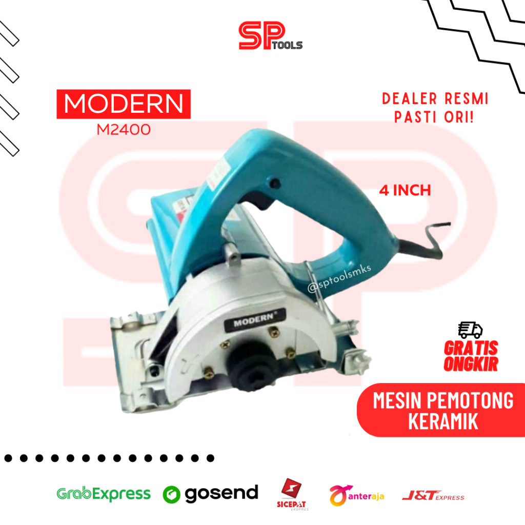 Jual MESIN POTONG KERAMIK / UBIN /MARBLE CUTTER 4" MODERN M2400 M-2400 ...