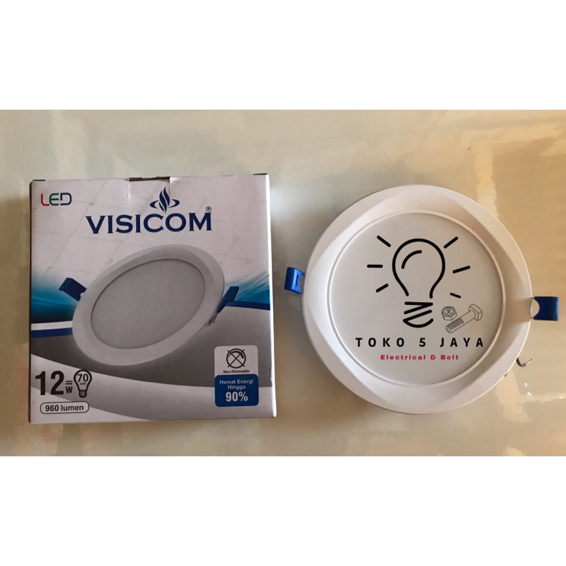 Jual lampu downlight 12 watt visicom | Shopee Indonesia