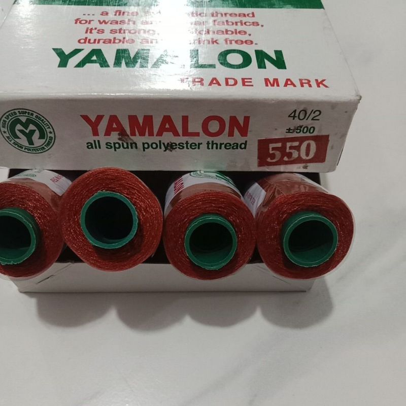 Jual Benang Jahit Yamalon Warna Merah Terlengkap Semua Varian / Benang ...