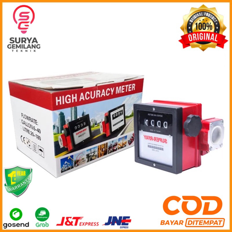 Jual FLOW METER MINYAK SOLAR 4 DIGIT SUPER-RFAY 1" INCHI METERAN SOLAR ...