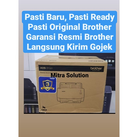 Jual Scanner Brother ADS 3100 Alat Pindai ADS-3100 ADS3100 Baru ...