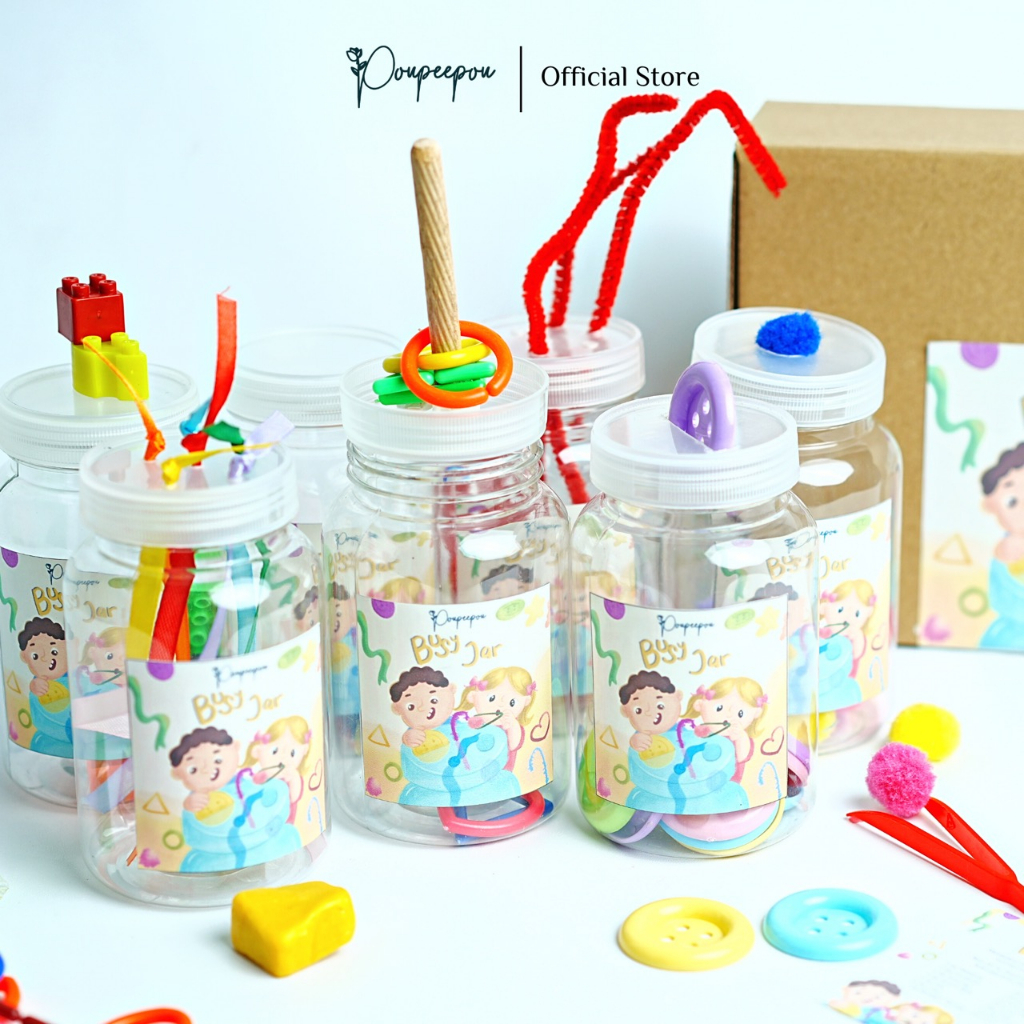 Jual Poupeepou - Busy Jar Mainan Montesori Mainan Edukasi Sensory Jars ...