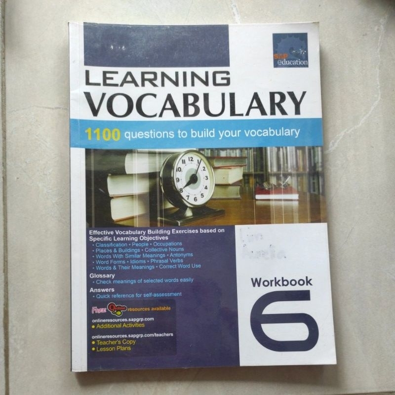 Jual Learning Vocabulary - Workbook 6 - SAP Education - Ori | Shopee ...