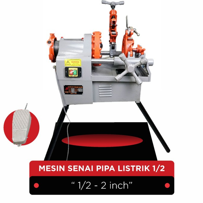 Jual Mesin Senai Pipa Listrik 1/2" - 2" CP | Pipe Threading Machine 2 ...
