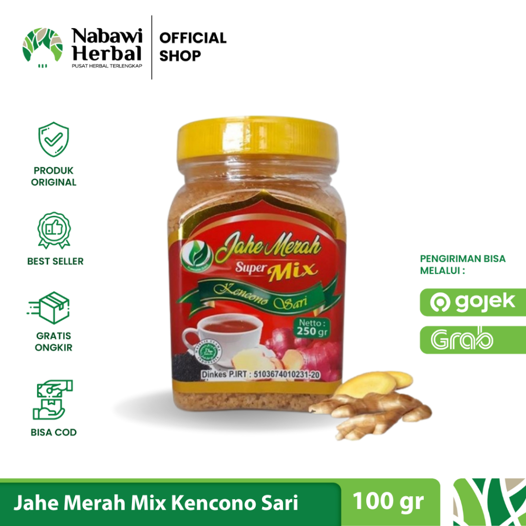 Jual KENCONO SARI - Jahe Merah Super Mix Toples 250gr | Shopee Indonesia