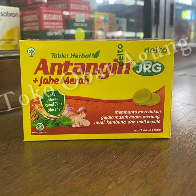 Jual Antangin JRG + Jahe Merah Tablet BUNDLING 5 Strip (1 Strip Isi 4 ...