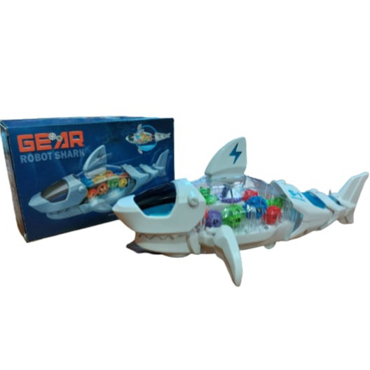 Jual Mainan Robot Hiu - Mainan Anak Hiu Gear - Shark Toy Sound Light ...