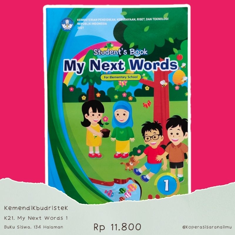 Jual Buku Siswa Teks Utama Bahasa Inggris My Next Words Kelas 1 Kurikulum Merdeka SD/MI ...