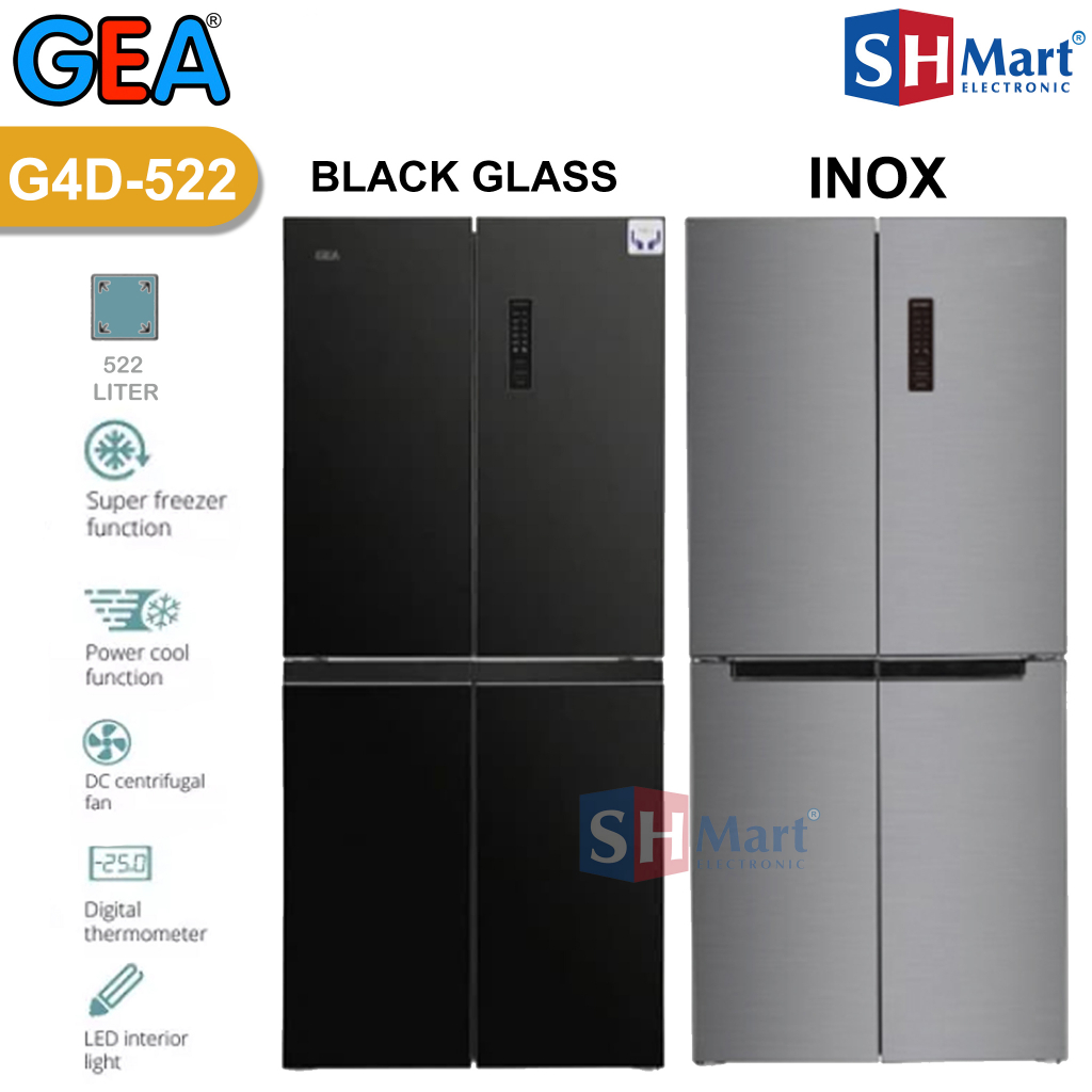 Jual KULKAS GEA SIDE BY SIDE 4 PINTU JUMBO KAPASITAS 522 LITER G4D-522 ...