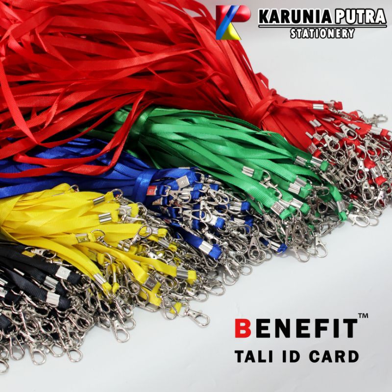Jual Tali Kalung Id Card Name Tag Card Holder Benefit Kepala Besi ...