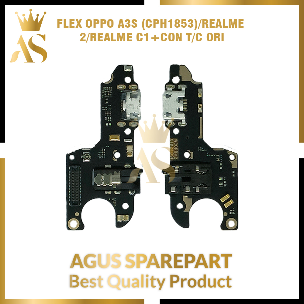 Jual FLEXIBEL OPPO A3S (CPH1853) / REALME 2 / REALME C1 + CONNECTOR CHARGER | Shopee Indonesia