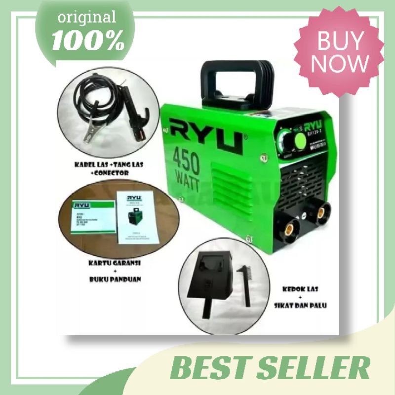 Jual RYU Mesin Trafo Las Listrik/Travo Welding Inverter IGBT120 450W | Shopee Indonesia