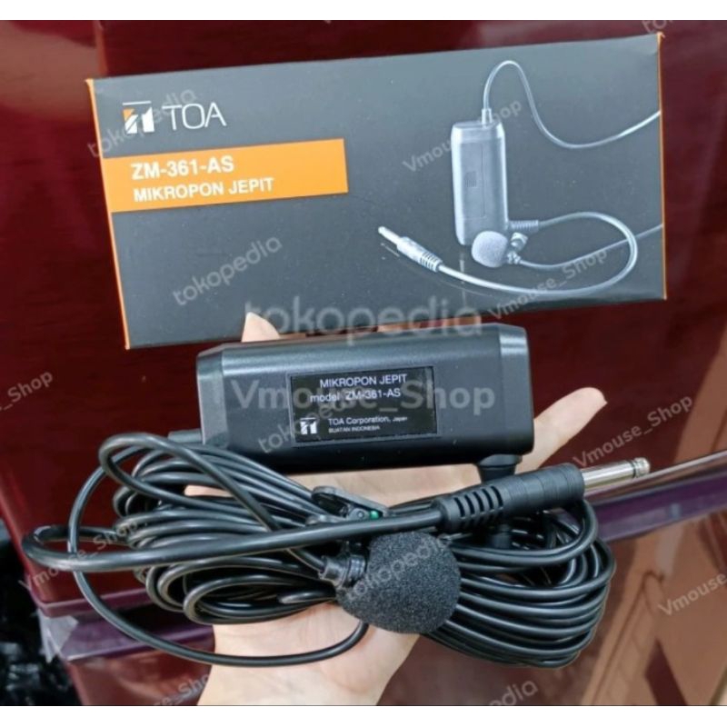Jual MIKROFON JEPIT TOA ZM 361 AS - MIC JEPIT TOA KABEL PANJANG - MIK ...