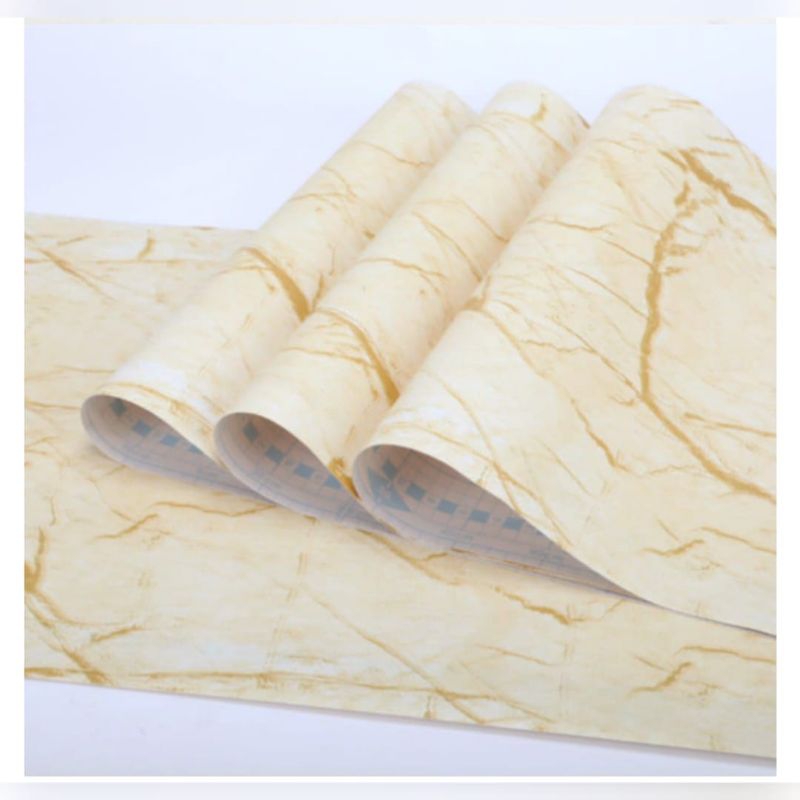 Jual Wallpaper Dinding Wallpaper Sticker Dinding Marmer Marble Kream ...