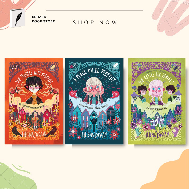Jual Novel A Place Called Perfect, The Trouble With Perfect, The Battle ...