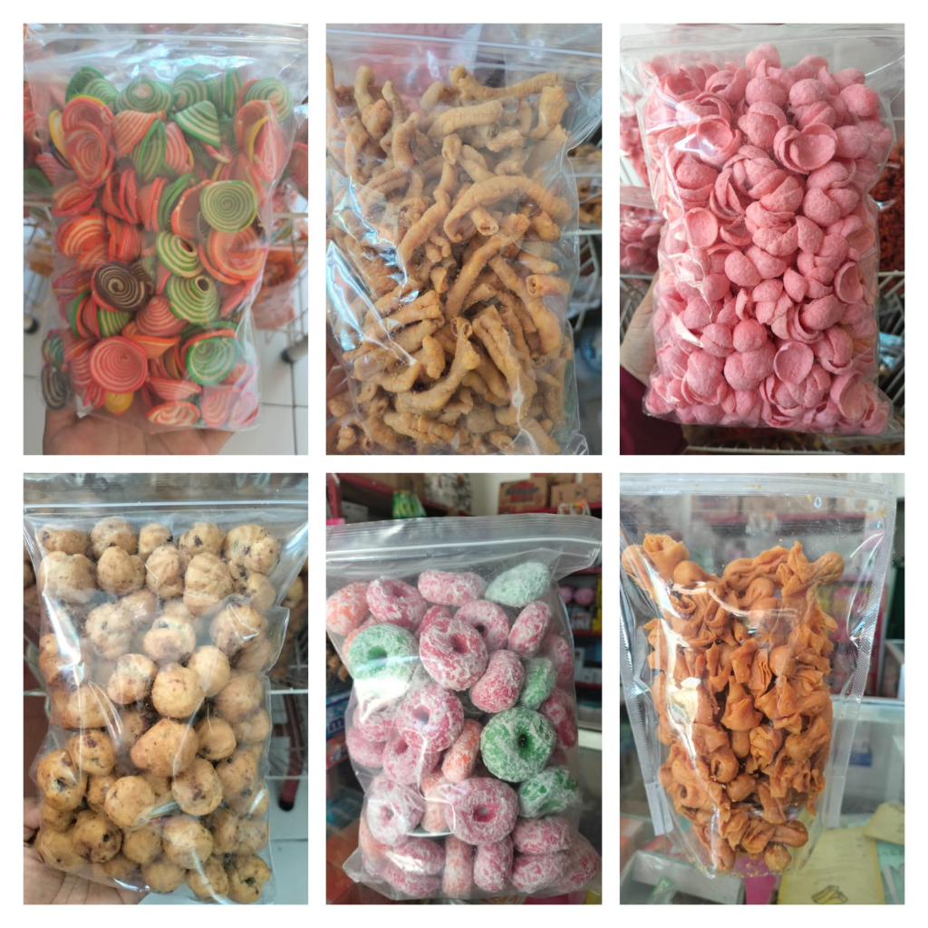 Jual Aneka Snack Kiloan berat 250gr/Simba/Usus/Kuping gajah/Getas ...