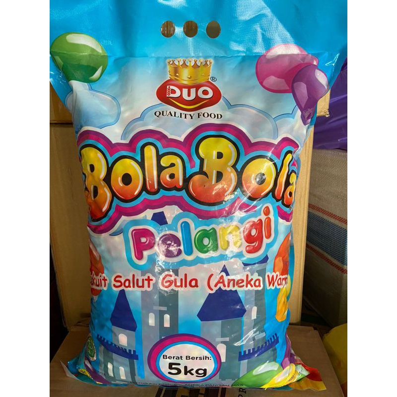 Jual Biskuit Salut Gula Aneka Warna Bola bola Pelangi | Shopee Indonesia