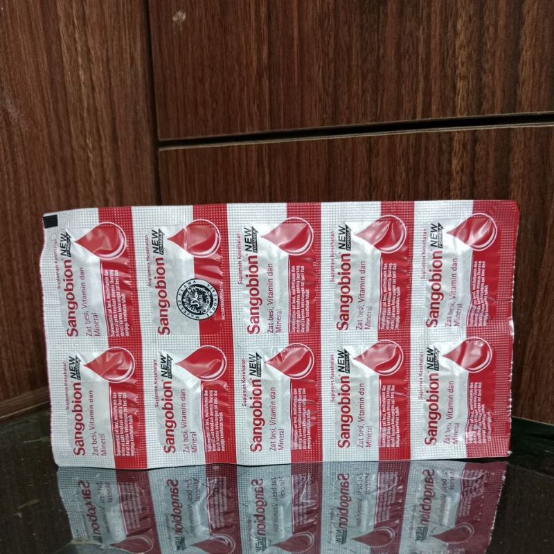 Jual Sangobion - Suplemen Zat Besi (1 strip@10 kapsul) | Shopee Indonesia