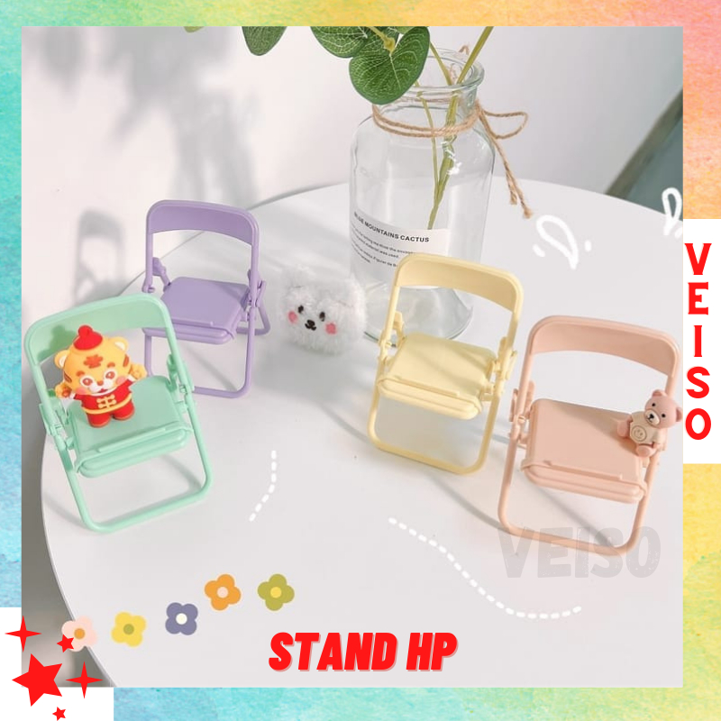 Jual VEISO_Stand HP bentuk kursi | Stand holder phone | Shopee Indonesia