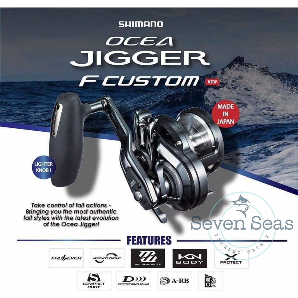 Jual Shimano Ocea Jigger F Custom 2019 1000HG 1001HG 2000NRHG 2001NRHG ...