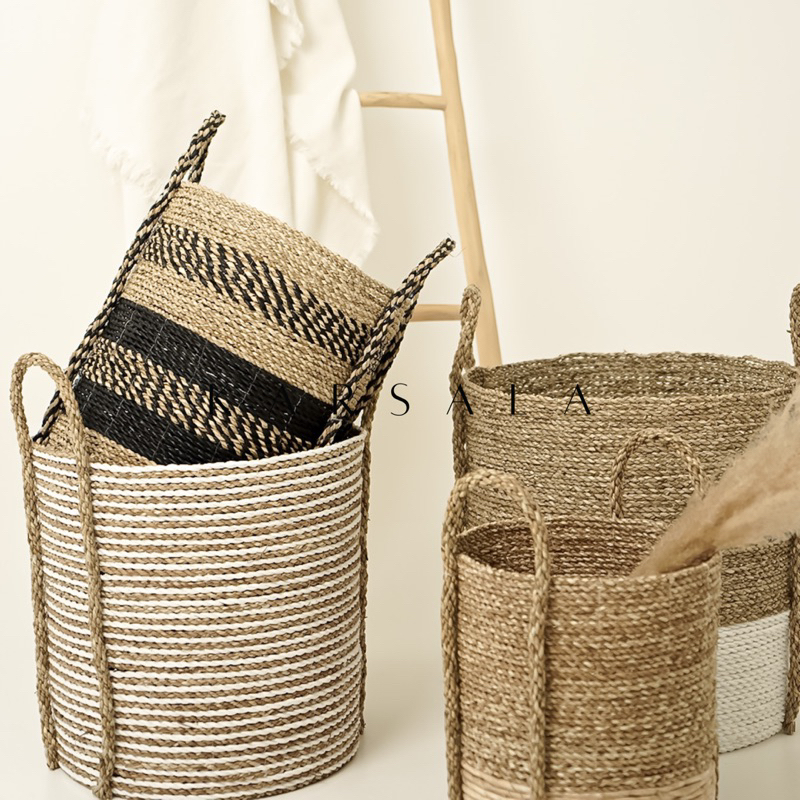 Jual KARSALA Widuri Basket | Keranjang Laundry Anyaman Seagrass ...
