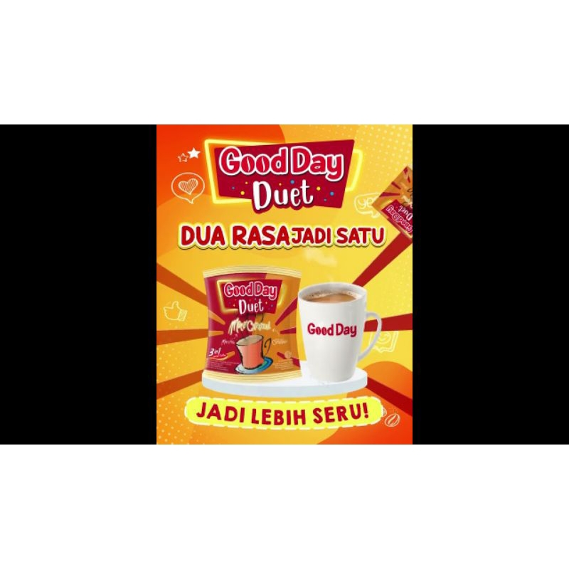 Jual goodday duet kopi yang baru ini dalam 1 kemasan terdapat 2 rasa ...