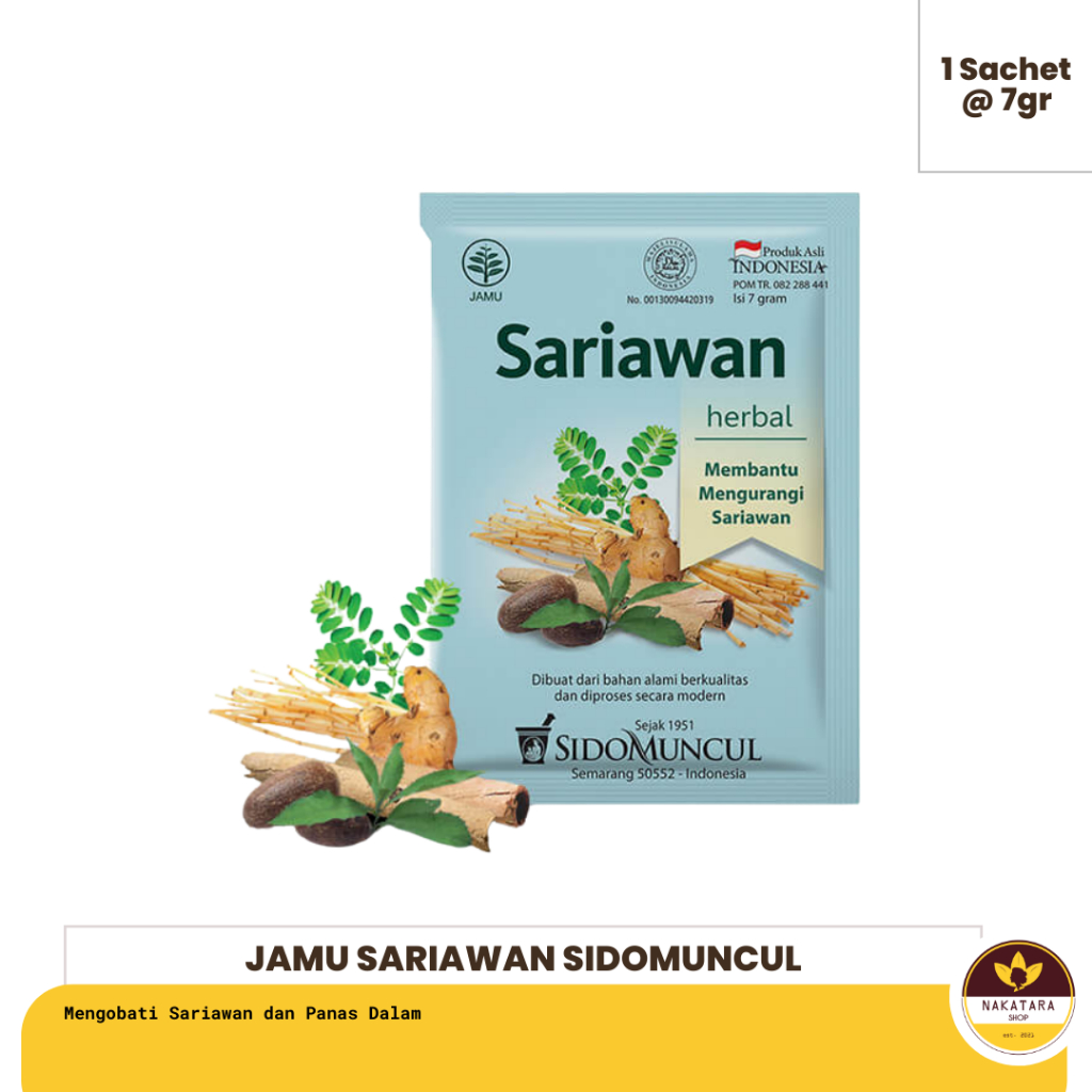 Jual JAMU SARIAWAN SIDO MUNCUL ISI 10 SACHET SERBUK | Shopee Indonesia