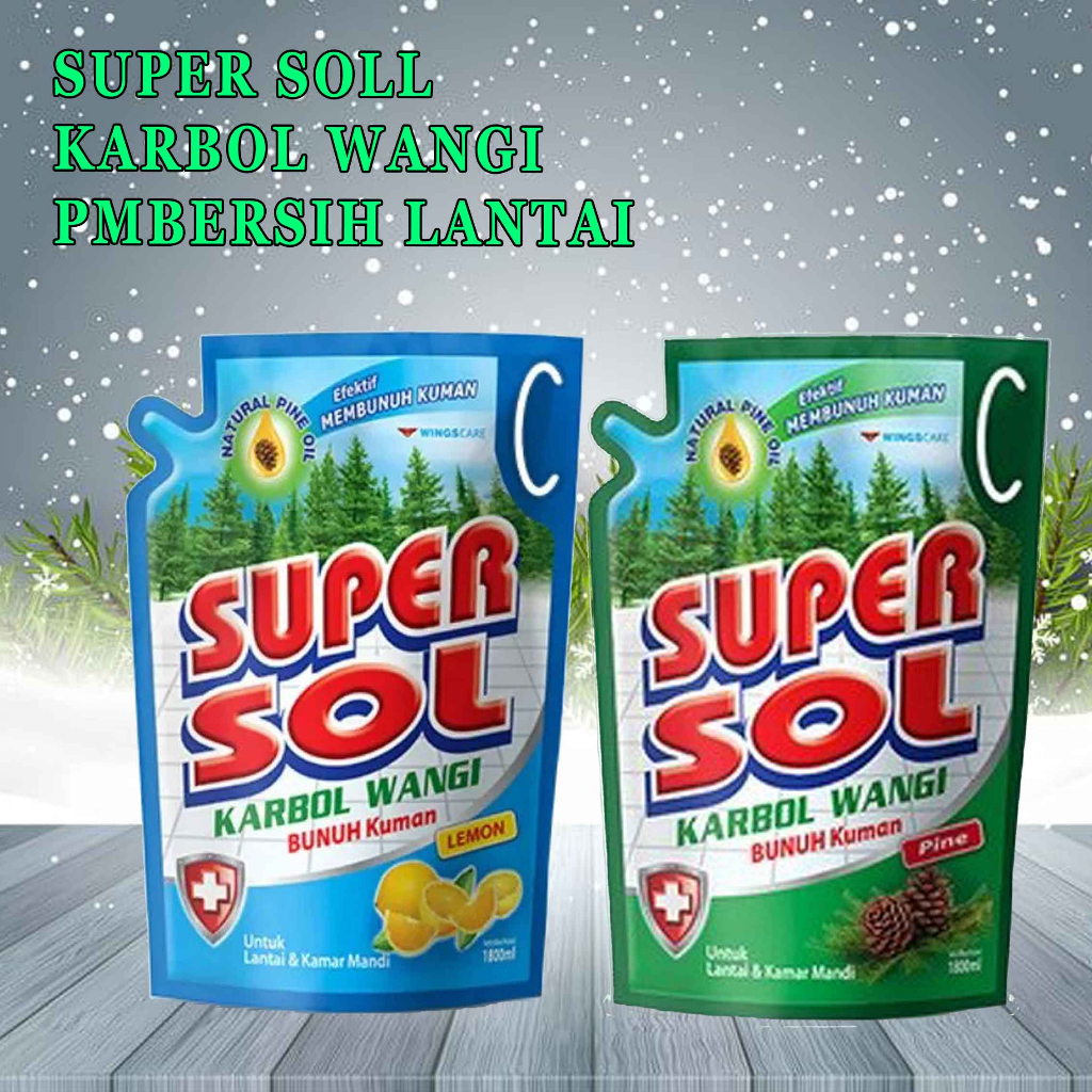Jual super sol / Karbol wangi / Pembersih Lantai / 1800ml & 1500ml | Shopee Indonesia