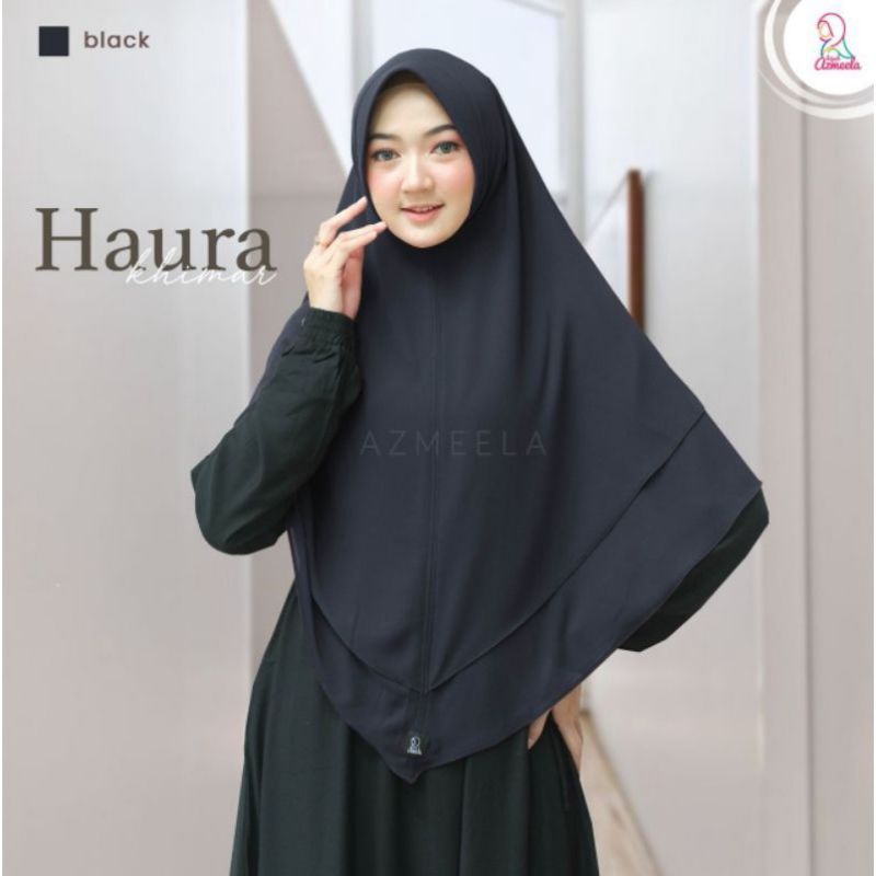 Jual HAURA BLACK by Azmeela Hijab Preloved | Shopee Indonesia