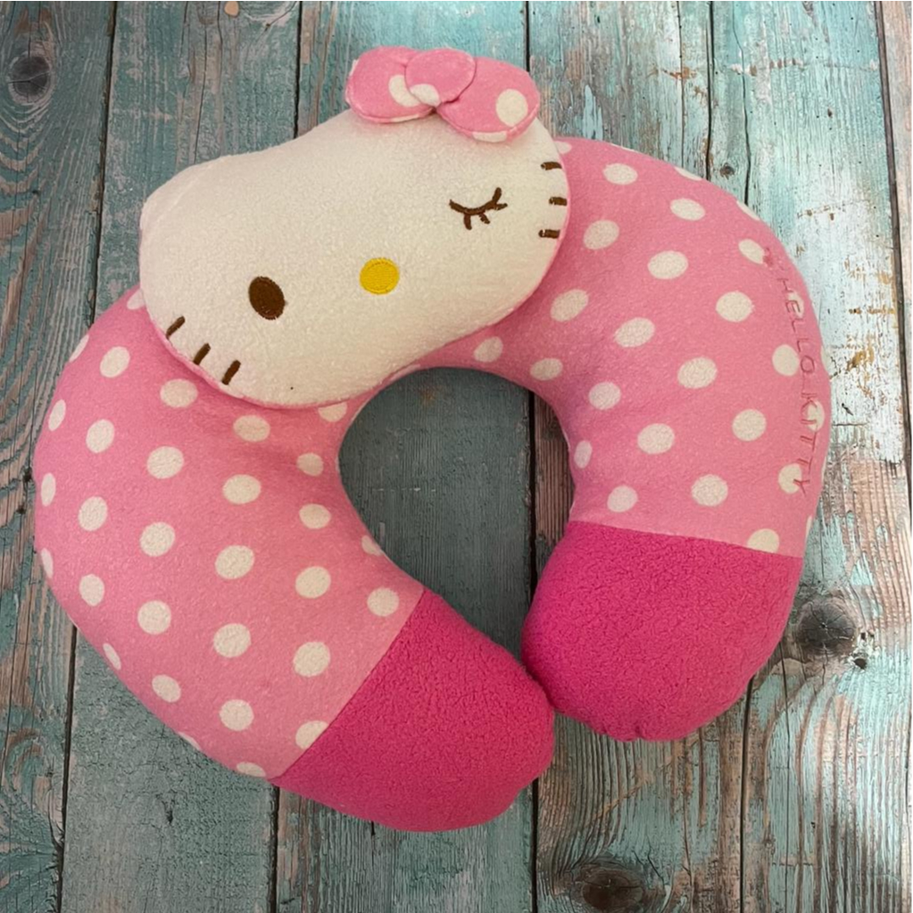 Jual Neck Rest Bantal Leher Cute Hello Kitty Stich Tsum Tsum Rillakuma ...