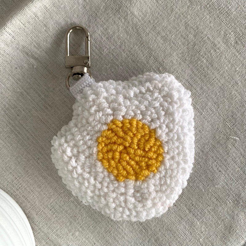 Jual Punch Needle Keychain (Gantungan Kunci Sulam) Handmade | Shopee ...