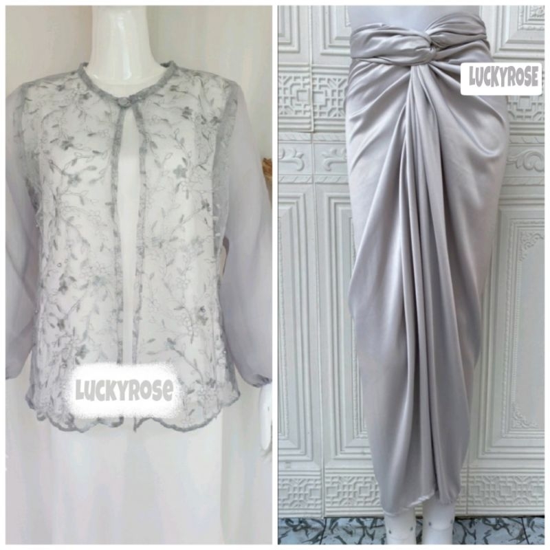 Jual OLENA ONE SET OUTER ORGANZA MEWAH DAN ROK LILIT/ 1 Set Rok Lilit ...