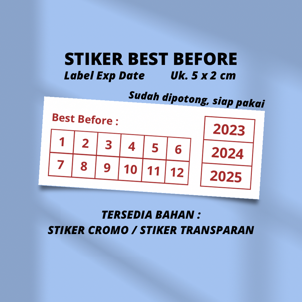 Jual STIKER / LABEL / BEST BEFORE / EXPIRED DATE / TANGGAL PRODUKSI ( 5 ...