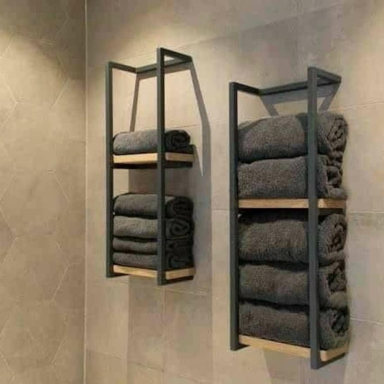 Jual Rak Handuk Rak Kayu Serbaguna | Rak Dinding Minimalis | Shopee ...