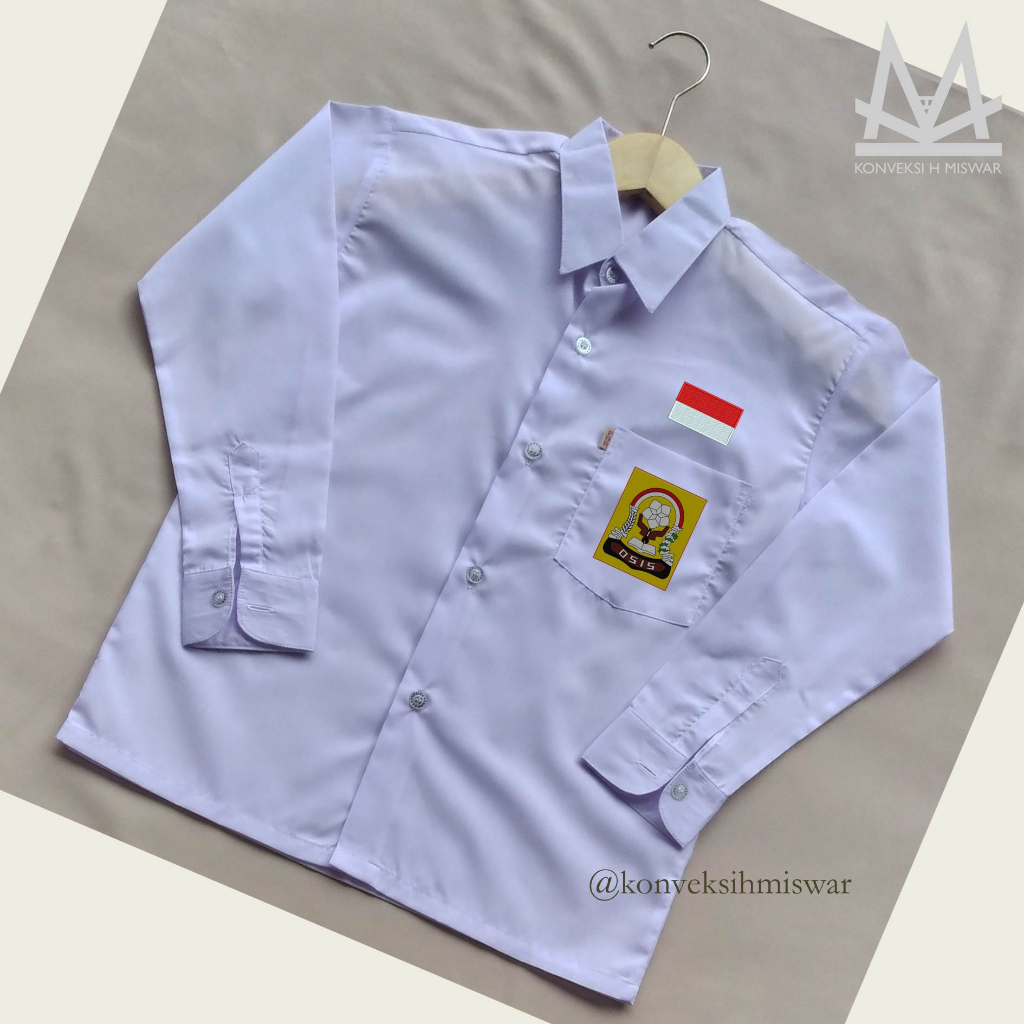 Jual Seragam Sekolah - Baju Kemeja Putih Lengan Panjang - Polos ...