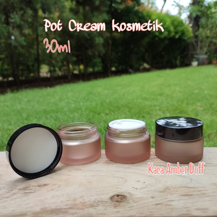 Jual Pot Cream 30ml Pot Krim 30 ml Botol Jar 30gram Pot Kosmetik Kaca ...