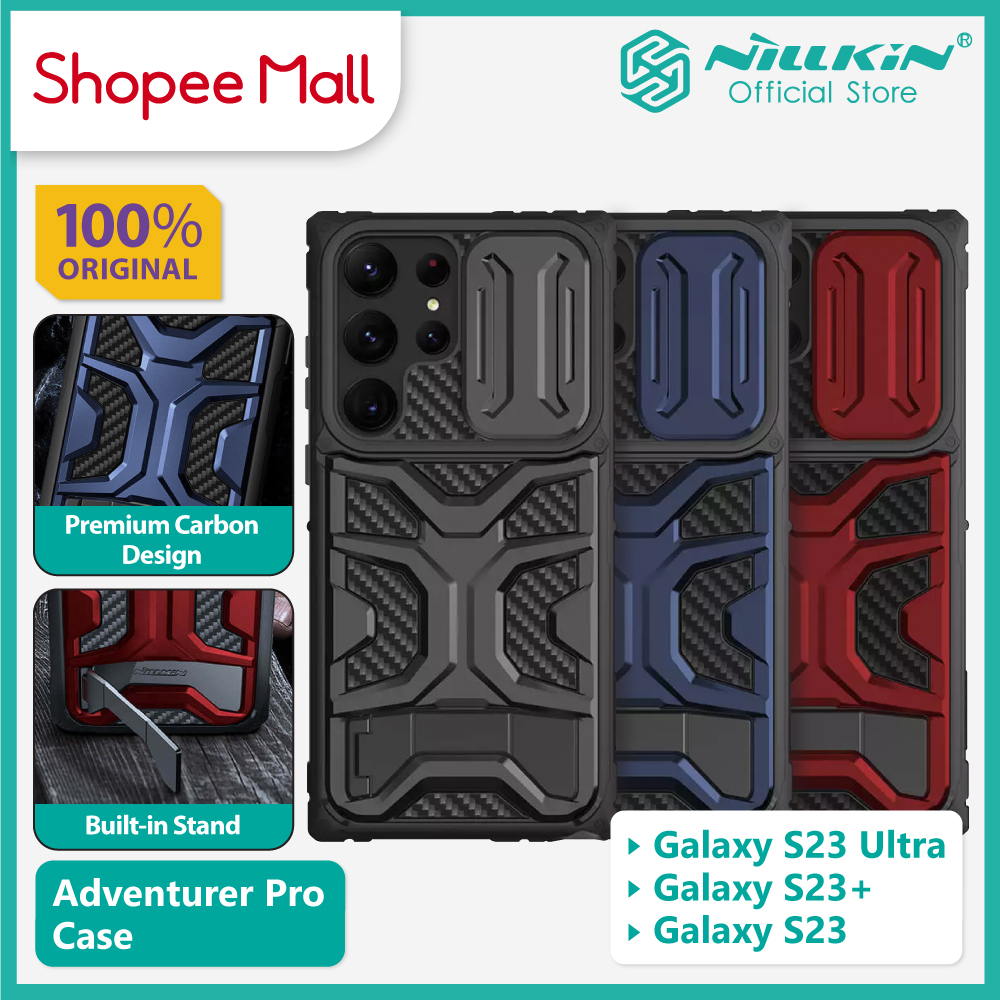 Jual Case Samsung Galaxy S23 Ultra Nillkin Adventurer Pro Carbon Camera ...