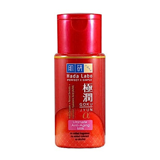 Jual Hada labo Gokujyun Alpha Ultimate Anti Aging Milk 100 ml | Shopee ...