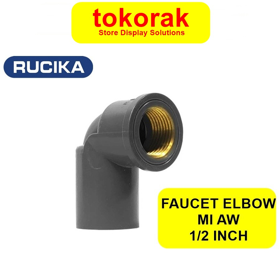 Jual KNIE DRAT DALAM 1/2" X 3/4" AW RUCIKA KNEE DRAT DALAM AW KUNINGAN 1/2 X 3/4 INCH RUCIKA ...