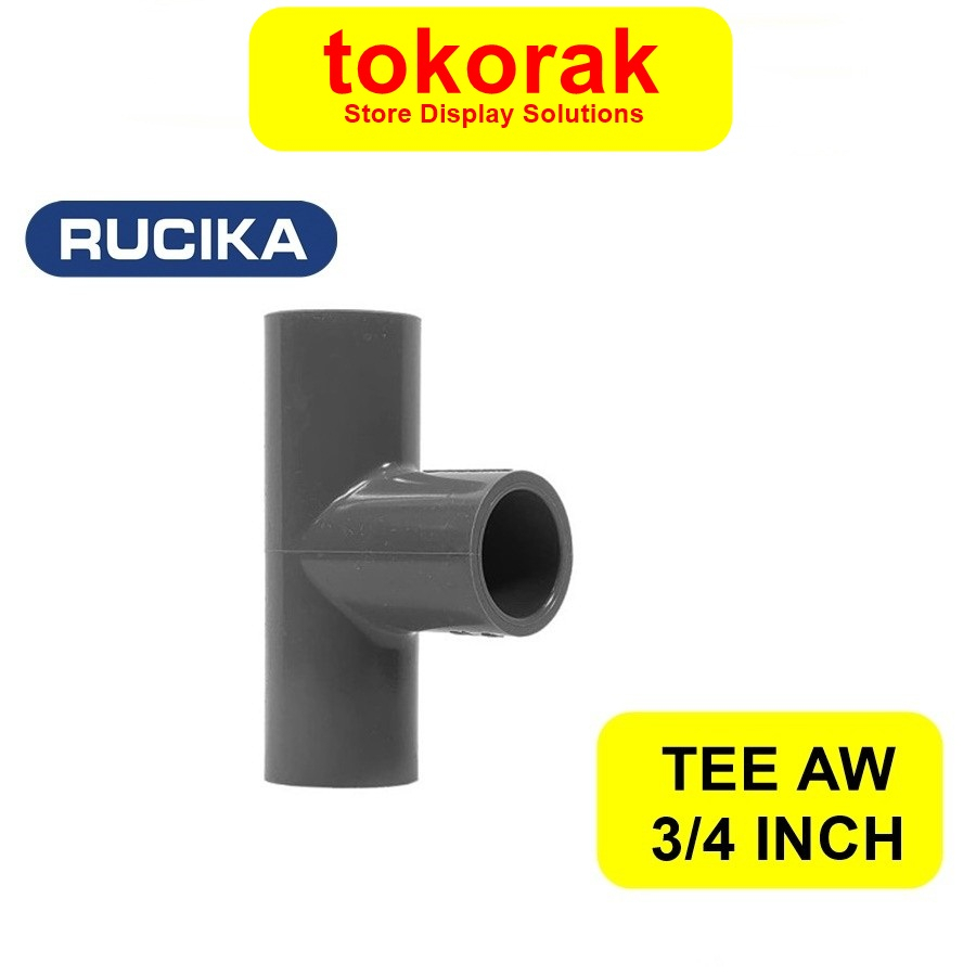 Jual TEE AW 3/4 INCH SAMBUNGAN FITTING PIPA PVC AW TEE 3/4" SOK T ...